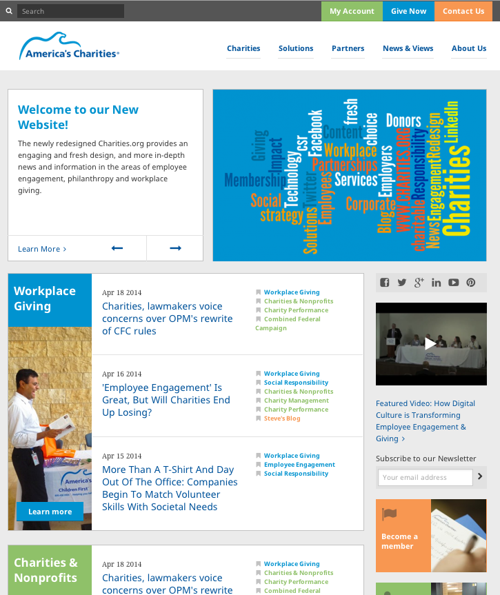 America’s Charities Launches New Website with Enhanced...